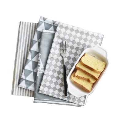 China 100% Cotton Tea Towel Kitchen Towel Holder Recycled for sale