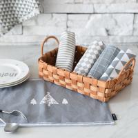 China 100% Cotton Tea Towel Kitchen Towel Holder Recycled for sale