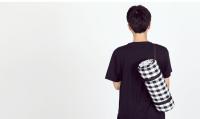 China Customised logo tartan foldable camping picnic mat with waterproof PEVA backing for sale