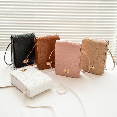 China Women PU Leather Crossbody Bag Mini Shoulder Messenger Travel Coin Purse Card Pouch 300x250x60mm for sale