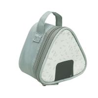 China Aluminum Foil Triangular Insulated Lunch Bag 24x14x23cm Customizable Thermal Tote for sale