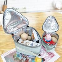 China Aluminum Foil Triangular Insulated Lunch Bag 24x14x23cm Customizable Thermal Tote for sale