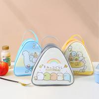 China Aluminum Foil Triangular Insulated Lunch Bag 24x14x23cm Customizable Thermal Tote for sale
