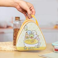 China Aluminum Foil Triangular Insulated Lunch Bag 24x14x23cm Customizable Thermal Tote for sale