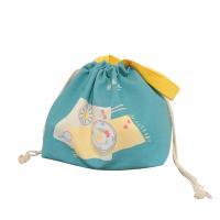 China 600D Oxford Drawstring Lunch Bag Portable Insulated Bento Tote for Children 1000 Pcs MOQ for sale