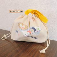China 600D Oxford Drawstring Lunch Bag Portable Insulated Bento Tote for Children 1000 Pcs MOQ for sale