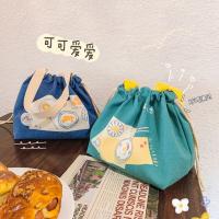China 600D Oxford Drawstring Lunch Bag Portable Insulated Bento Tote for Children 1000 Pcs MOQ for sale