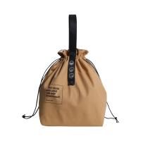 China Customized Insulated Bento Bag Wide Opening Canvas Drawstring Lunch Bag for sale