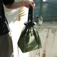 China Customized Insulated Bento Bag Wide Opening Canvas Drawstring Lunch Bag for sale