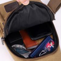 China Custom Canvas Men Sling Crossbody Bag 100pcs MOQ Outdoor Sports Chest Messenger Pack for sale