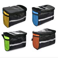 China Waterproof Bike Handlebar Bag MTB Front Frame Pannier Organizer Pouch 1000pcs MOQ Custom Logo for sale