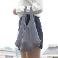China Magic Expansion Fold Pleated Stretch Mini Bag Large Capacity Elastic Portable Shopping Handbag Tote Polyester for sale