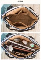 China Simple Stripe Diagonal Canvas Tote Bags Single Shoulder Bag for sale