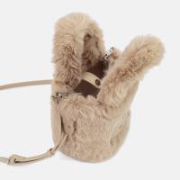 China Faux Fur Plush Tote Bag for Women 300x250x60mm Shoulder Crossbody Handbag for sale