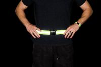 China High Visibility Reflective Safety Belt Adjustable 60-110cm Night Running Gear Elastic Waist Belt for sale