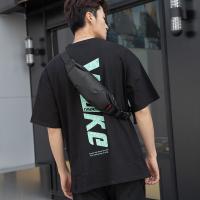 China Customizable Polyester Men Sling Crossbody Bag 11x19cm Lightweight Travel Phone Bag for sale