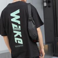 China Customizable Polyester Men Sling Crossbody Bag 11x19cm Lightweight Travel Phone Bag for sale