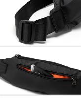 China Customizable Polyester Men Sling Crossbody Bag 11x19cm Lightweight Travel Phone Bag for sale
