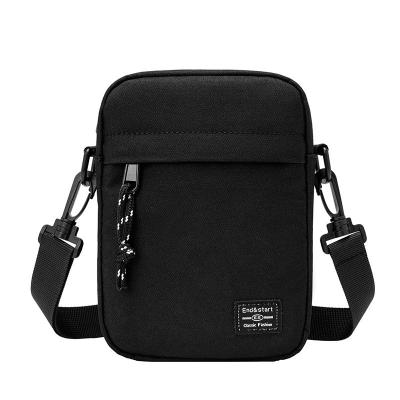 China Men's Mini Crossbody Bag 11x19cm Polyester Travel Wallet Passport Holder Shoulder Pouch for sale