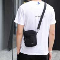 China Men's Mini Crossbody Bag 11x19cm Polyester Travel Wallet Passport Holder Shoulder Pouch for sale