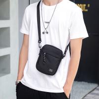 China Men's Mini Crossbody Bag 11x19cm Polyester Travel Wallet Passport Holder Shoulder Pouch for sale