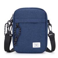 China Men's Mini Crossbody Bag 11x19cm Polyester Travel Wallet Passport Holder Shoulder Pouch for sale