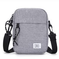 China Men's Mini Crossbody Bag 11x19cm Polyester Travel Wallet Passport Holder Shoulder Pouch for sale