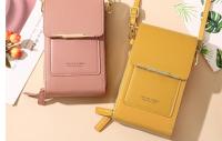 China Mirror Touch Screen Mobile Phone Bag Wallet Card Case Female Shoulder Bag for sale