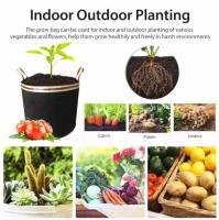 China Non-Woven Felt Seedling Cultivation Bag 25L Biodegradable Custom Color for sale