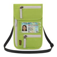 China Wholesale RFID Passport Wallet Crossbody Bag Nano Lotus Waterproof Fabric 23.5x15cm Adjustable Strap for sale