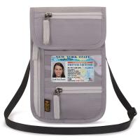 China Wholesale RFID Passport Wallet Crossbody Bag Nano Lotus Waterproof Fabric 23.5x15cm Adjustable Strap for sale