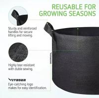 China Nonwoven Felt Grow Bags 35ML Capacity Breathable Plant Cultivation Bags for Rapid Germination for sale
