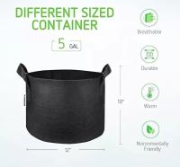 China Nonwoven Felt Grow Bags 35ML Capacity Breathable Plant Cultivation Bags for Rapid Germination for sale