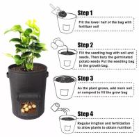 China Nonwoven Felt Grow Bags 35ML Capacity Breathable Plant Cultivation Bags for Rapid Germination for sale