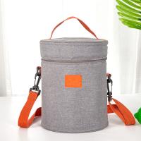 China Custom Portable Lunch Bag Thermal Cooler Box 600D Oxford Waterproof Office Lunchbox with Shoulder Strap for sale