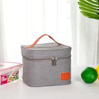China Custom Portable Lunch Bag Thermal Cooler Box 600D Oxford Waterproof Office Lunchbox with Shoulder Strap for sale