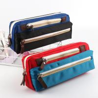 China Reversible Sequins Canvas Pencil Case 21x7cm Large Capacity School Stationery Bag for sale