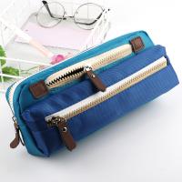 China Reversible Sequins Canvas Pencil Case 21x7cm Large Capacity School Stationery Bag for sale