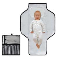 China Waterproof Baby Diaper Pad 36x21.5cm Custom Logo Travel Changing Mat for sale