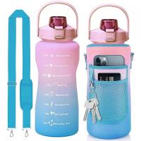China Insulated Neoprene Sports Water Bottle Cooler Sleeve Portable Camping Bag 750ml for sale