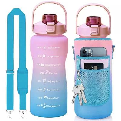 China Insulated Neoprene Sports Water Bottle Cooler Sleeve Portable Camping Bag 750ml for sale