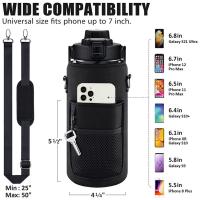 China Insulated Neoprene Sports Water Bottle Cooler Sleeve Portable Camping Bag 750ml for sale