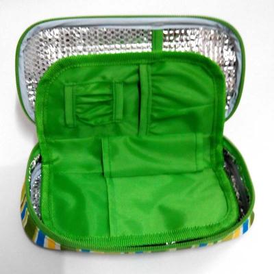 China Customized Insulin Cooler Bag Portable Diabetic Insulated Travel Case 20x9x4cm Aluminum Foil for sale