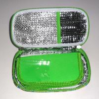 China Customized Insulin Cooler Bag Portable Diabetic Insulated Travel Case 20x9x4cm Aluminum Foil for sale