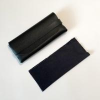 China Durable PU Leather Glasses Case 20x10 cm Lightweight Protective Pouch for Sunglasses for sale