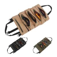 China Multi Purpose Wrench Screwdriver Roll Pouch Hanging Tool Zipper Pouches for sale