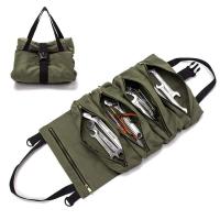 China Multi Purpose Wrench Screwdriver Roll Pouch Hanging Tool Zipper Pouches for sale