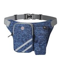 China Customized Running Waist Bag for Phone Water Bottle Sports Fanny Pack 20x10cm Nylon Dual Pocket Running Belt for sale