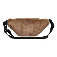 China Faux Rabbit Fur Waist Bag Winter Bum Bag 20x10cm Female Travel Hip Coins Phone Pouch for sale