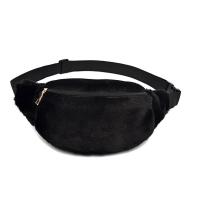 China Faux Rabbit Fur Waist Bag Winter Bum Bag 20x10cm Female Travel Hip Coins Phone Pouch for sale